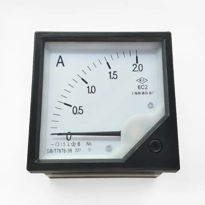 6c2 Analog Panel Dc Meter Ammeter Amp Ampere Current Meter Gauge 6c2-a ...