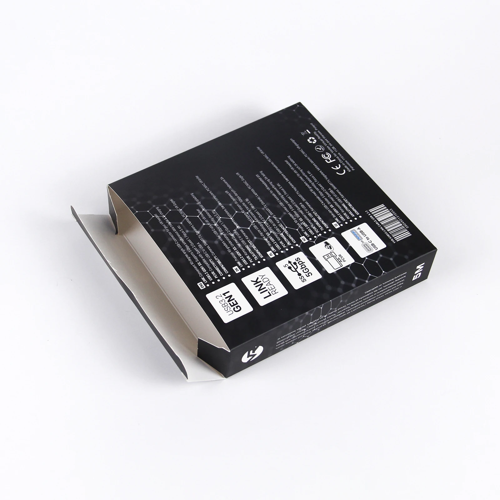 Digital Product Box Custom Free Design Four Color Printing Uv Logo Usb ...