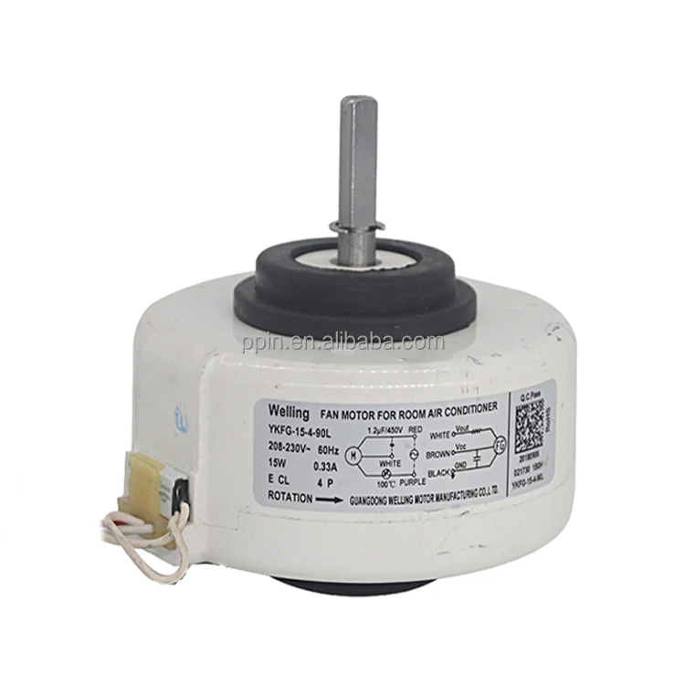Welling YKFG-15-4-90L Shaded Pole Fan Motors for Air Conditioners