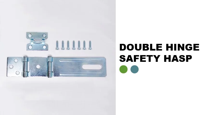 Fixed Staple Double Hinge Safety Hasp,3-1/2" Or 4-1/2" - Buy Padlock ...