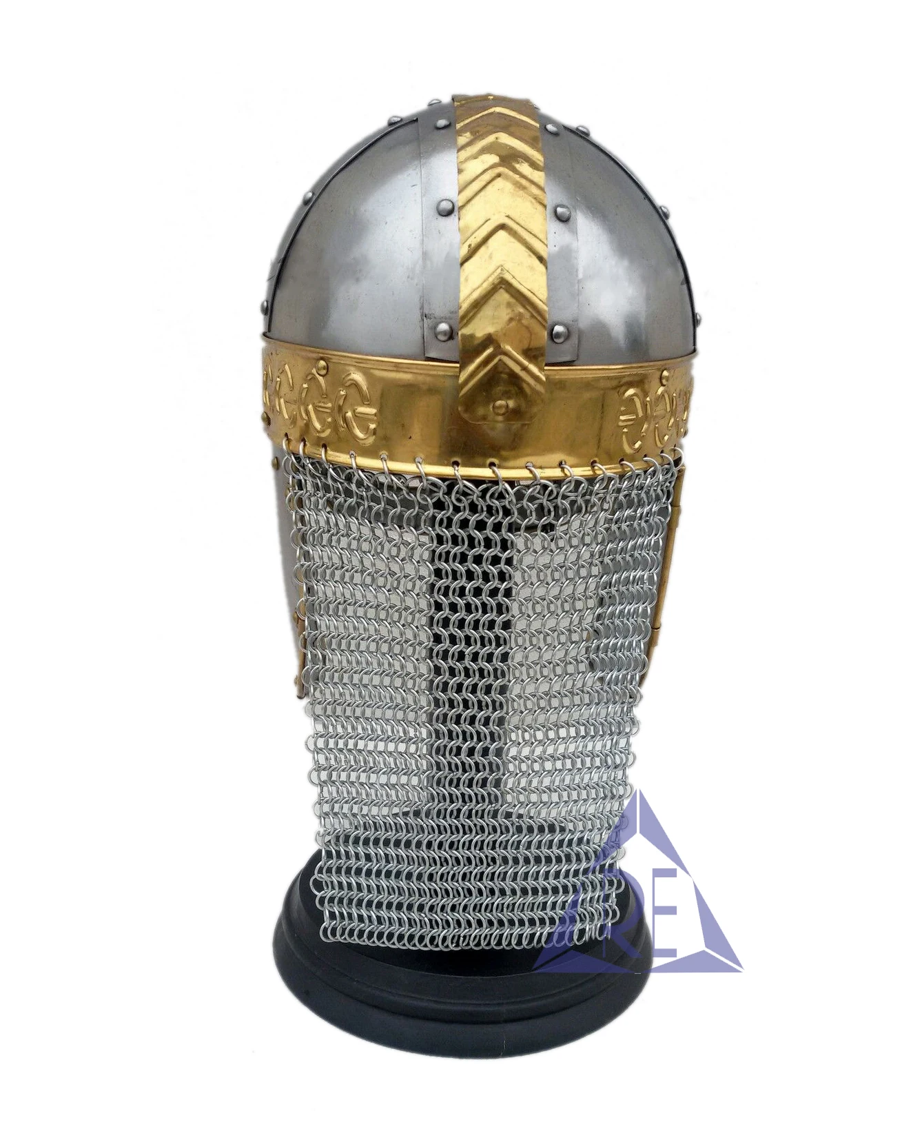 Medieval Stainless Steel Chainmail Helmet for Cosplay