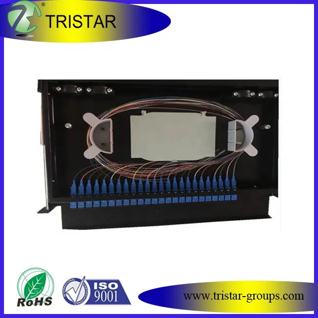 12/48/96 Port Optical Distribution Frame (ODF) with LC SC FC Connectors ...