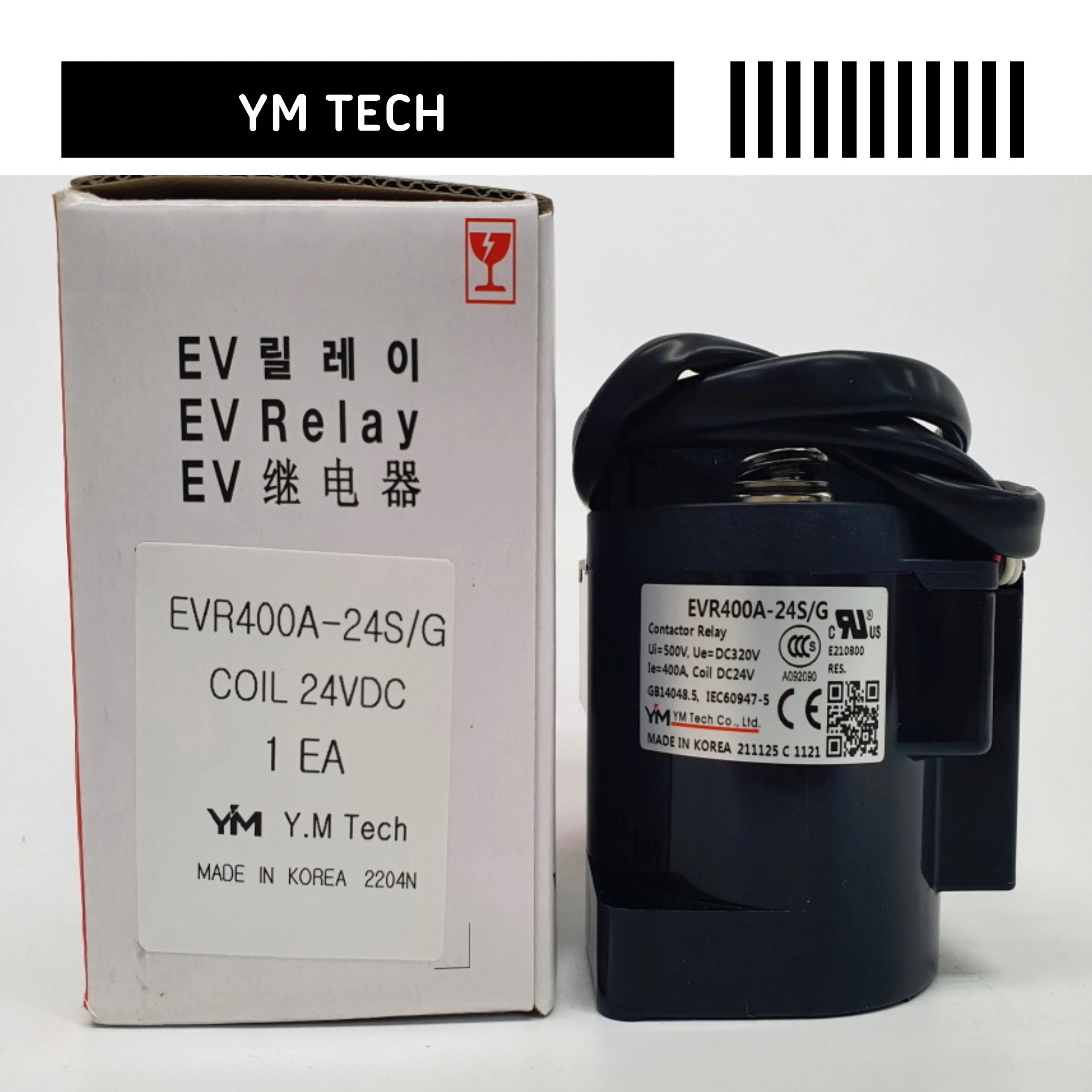 Ym Tech Ev Relay Evr400a-24s/g Coil 24vdc Made In Korea - Buy Ym Tech ...