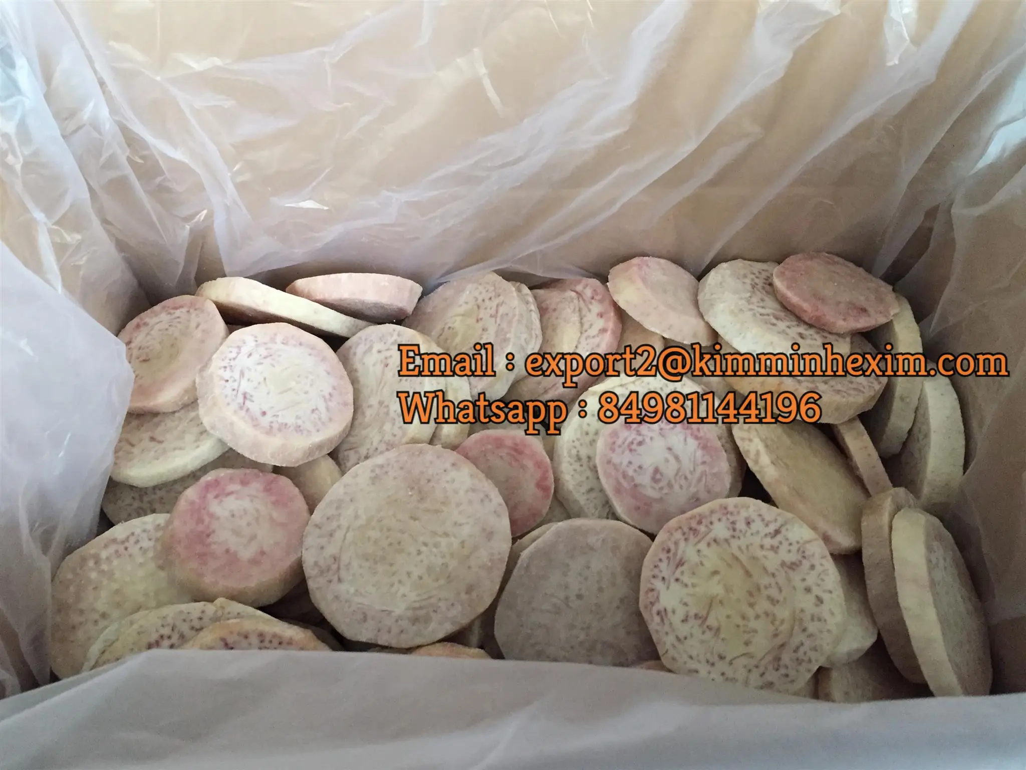 New Harvest 2021 Frozen Taro In Slice Dice Chip Shape Packing Carton ...