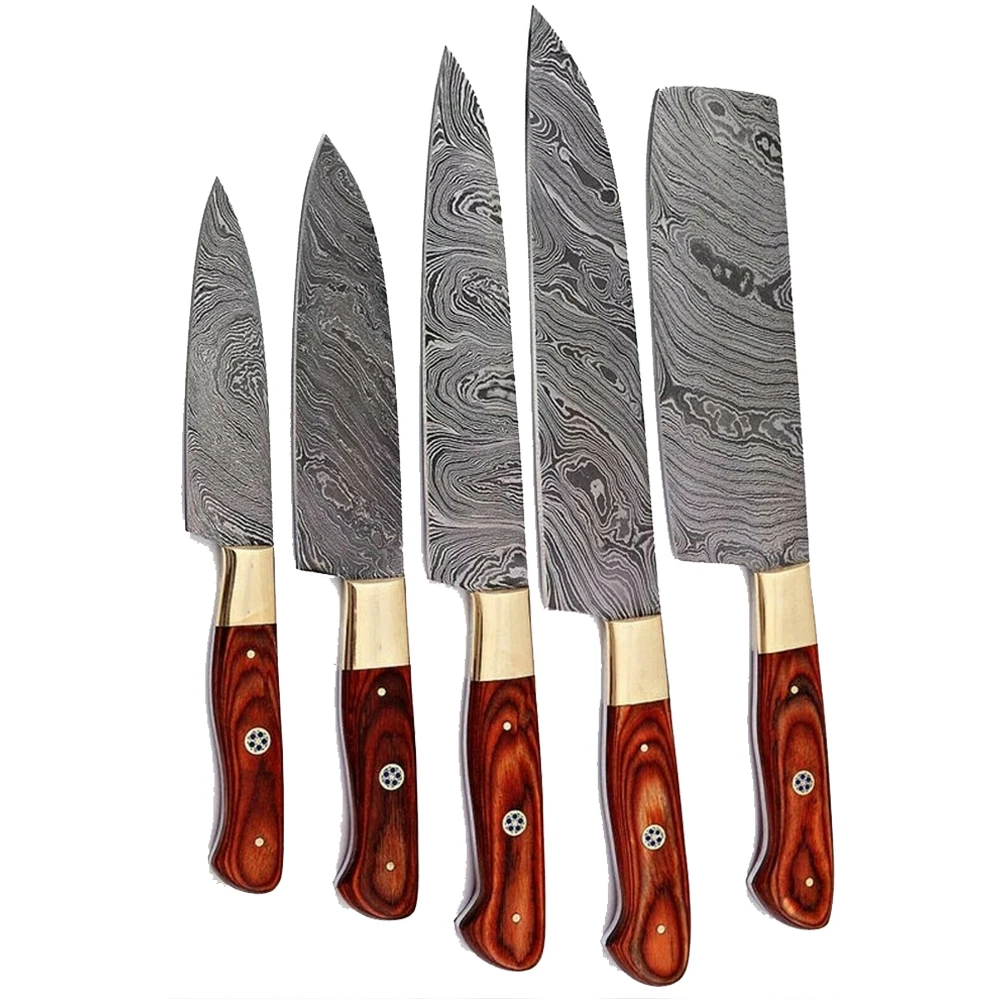 MORTAL BLADES Damascus Steel Chef Knife Sets for Professionals