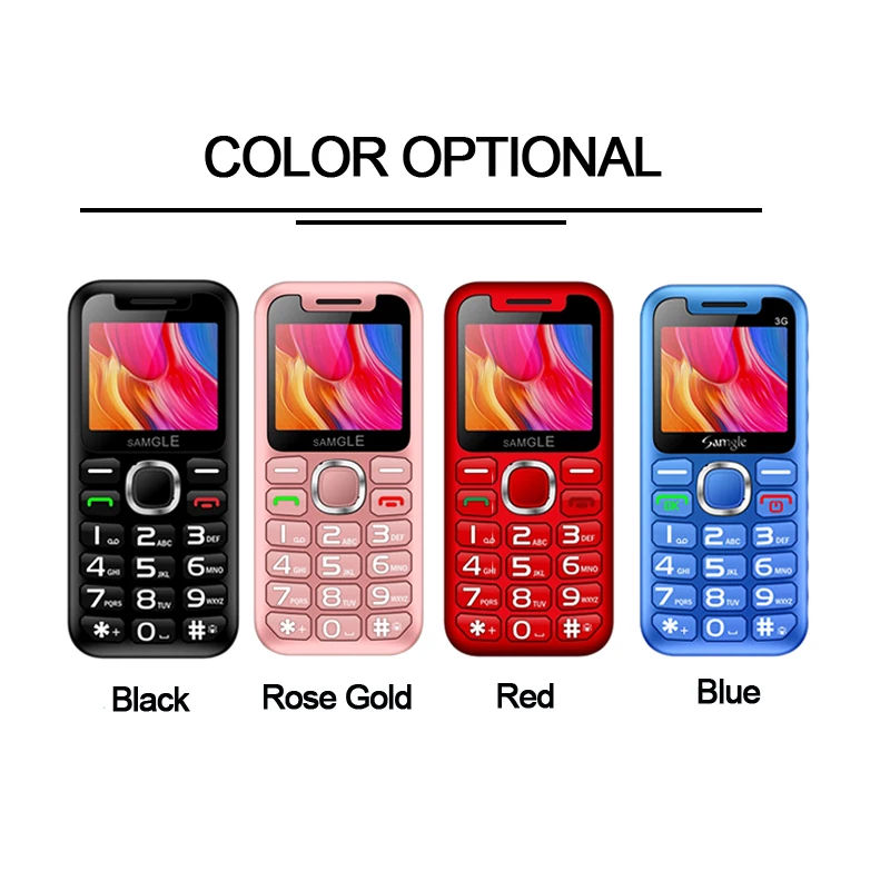 Samgle Feature Mobile - Dual SIM Keypad Phone with 2.8inch TFT Screen
