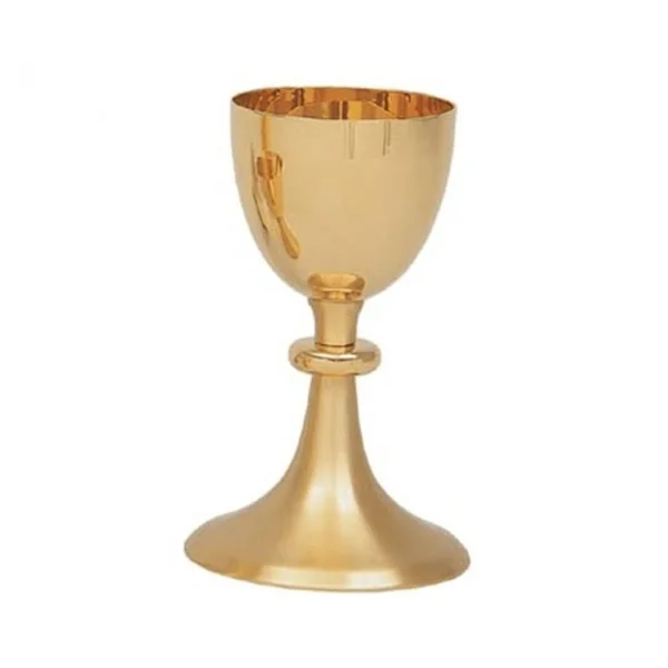 Traditional Gold Plated Brass Goblet Wine Glass Jewish Holy Stylish ...