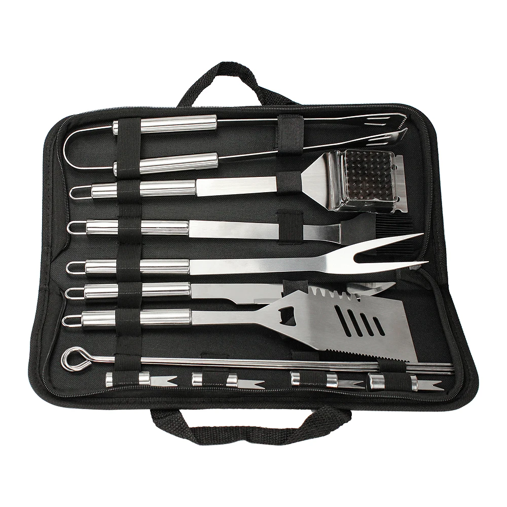 Classic Stainless Steel BBQ Tool Set - Easily Cleaned