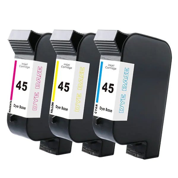 Empty Cartridge Hp 45 for Solvent Inkjet Printer Ink Refillable Cartridge