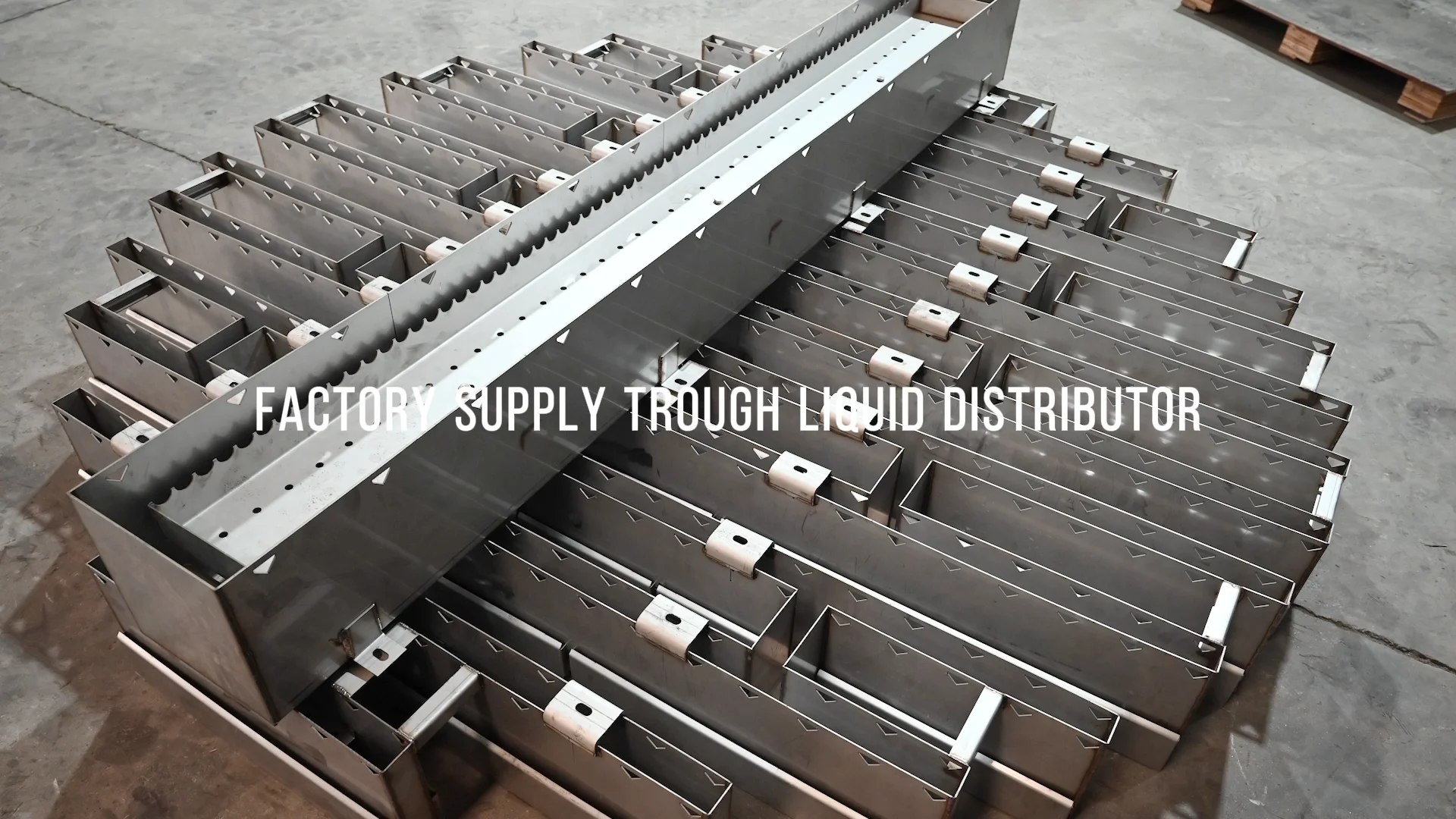 High Efficiency Tower Internals Stainless Steel Groove-tray Through ...