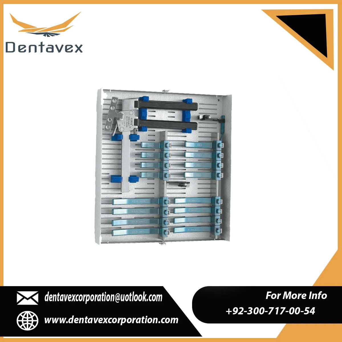 Dentavex Basic/titanium Super Slide Laminectomy Retractor Set