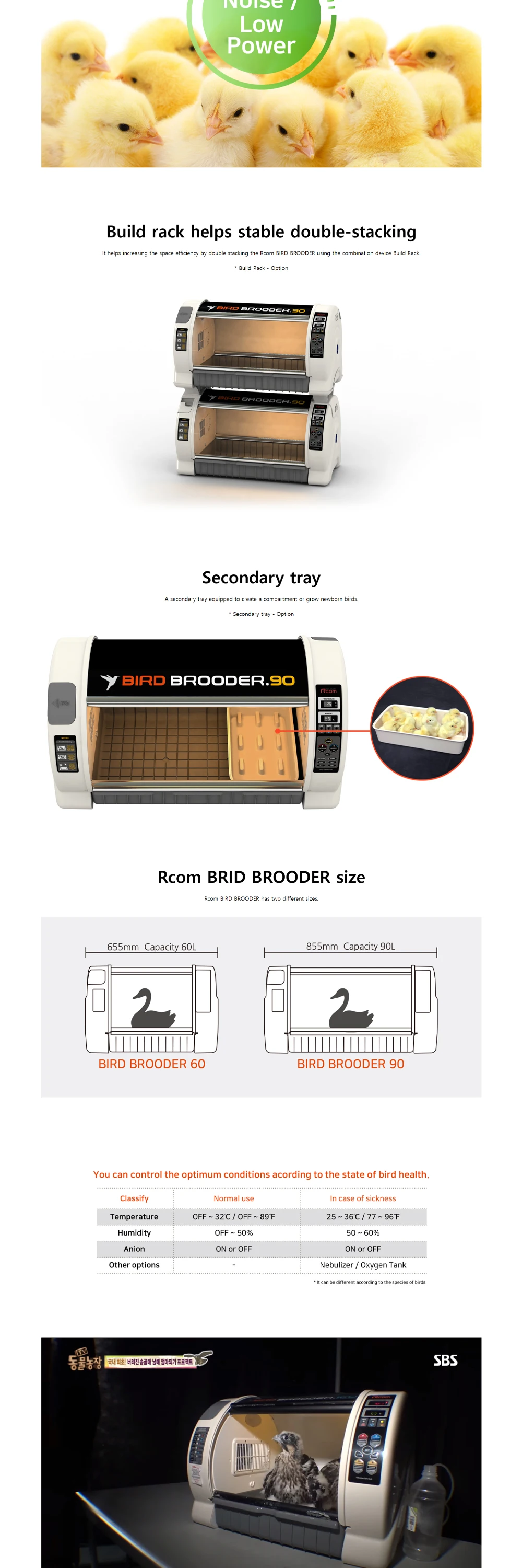 Innovative Digital Chicken Brooder Cage Rcom BIRD BROODER 90