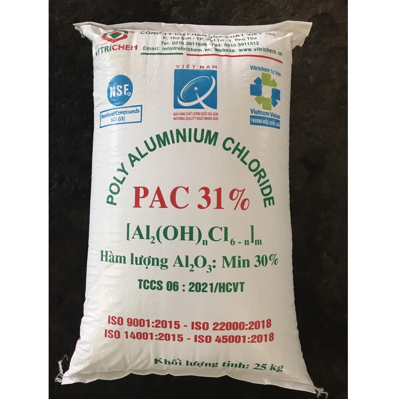 Complete Solubility Poly Aluminium Chloride Pac 31% For Water Treatment ...