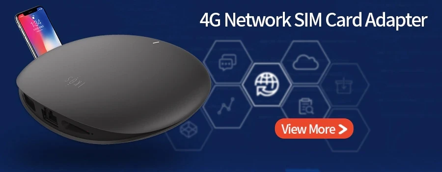 IKOS W3600 4G Network SIM Adapter Dual SIM Card Dual Standby