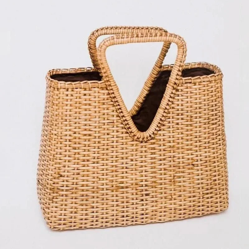 New Arrival Bali Triangle Shaped Rattan Tote Bag - Buy Beach Bag Summer ...