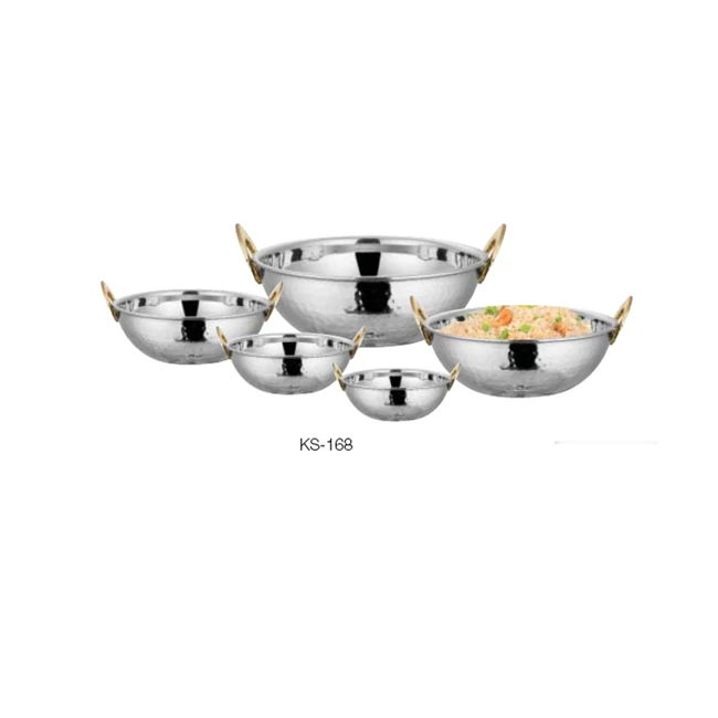 STAINLESS STEEL KARAHI SET - Durable & Versatile Cookware