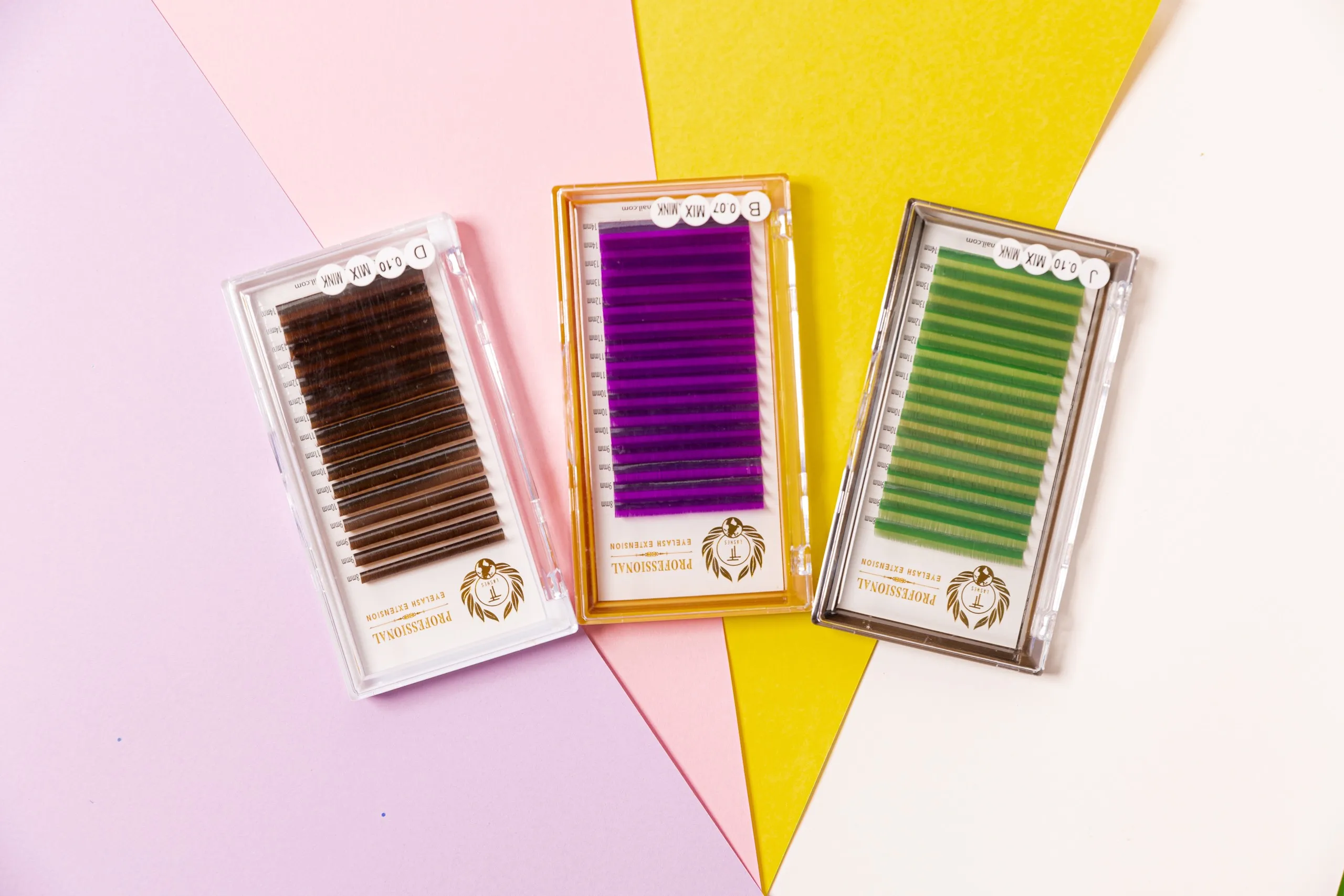 Neon Light Color Festival Color Eyelashes False Lashes Synthetic Hair ...