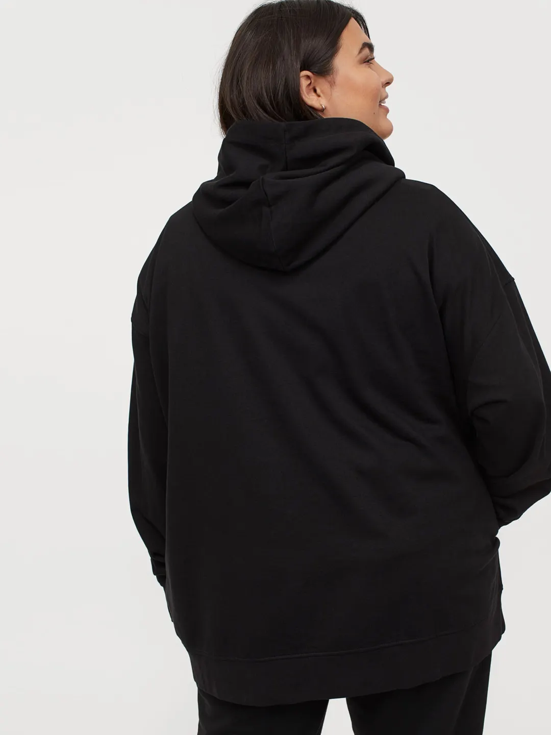 New Cotton Women Blank Plain Oversized Pullover Sweatshirts High ...