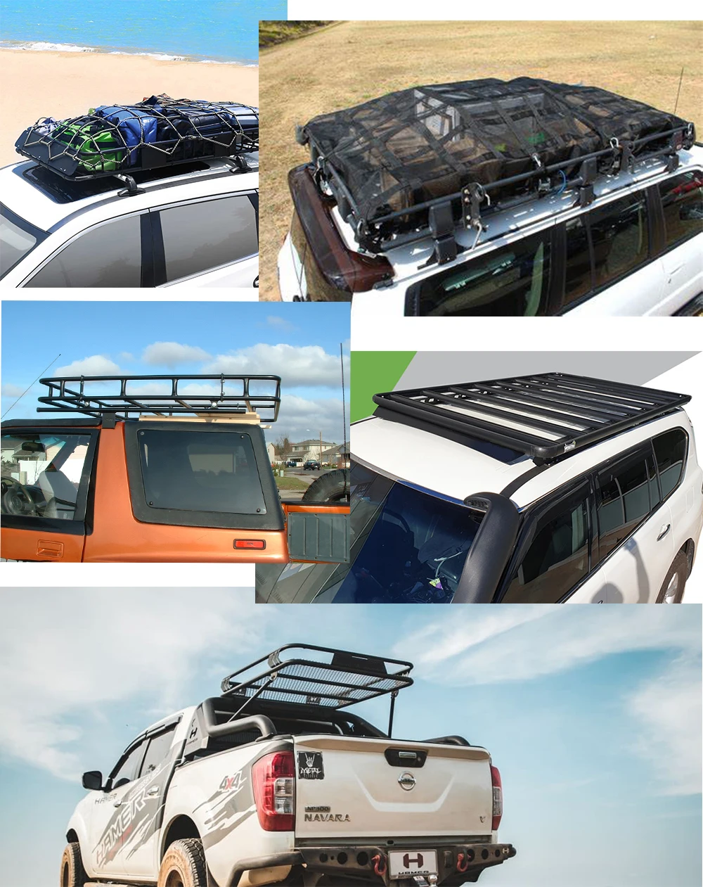 Roof Top Cargo Rack For Luggage Carrier Black Metal Material Basket ...