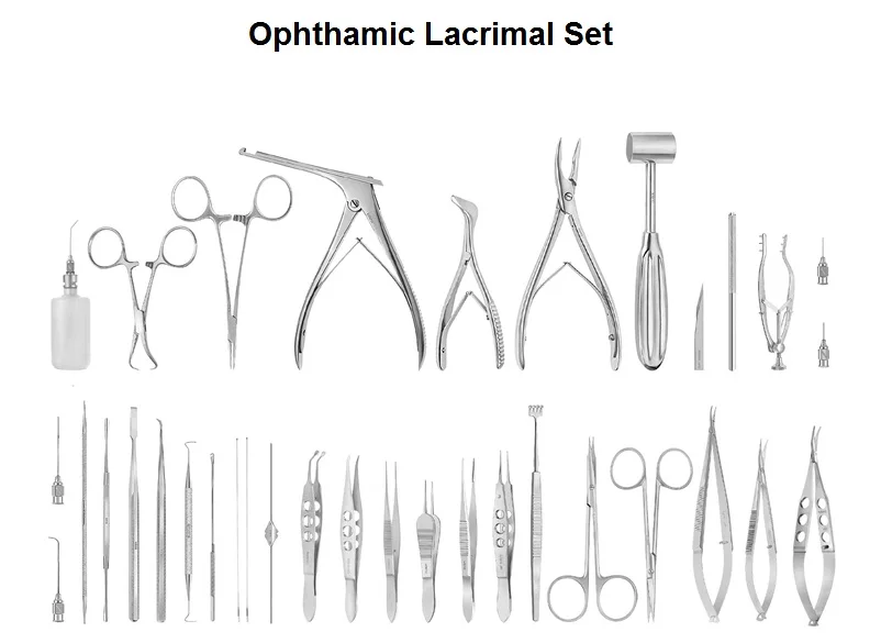 Microsurgery Lacrimal Set Lacrimal Set Ophthalmic Lacrical Surgery Set Ophthalmology Instruments ...