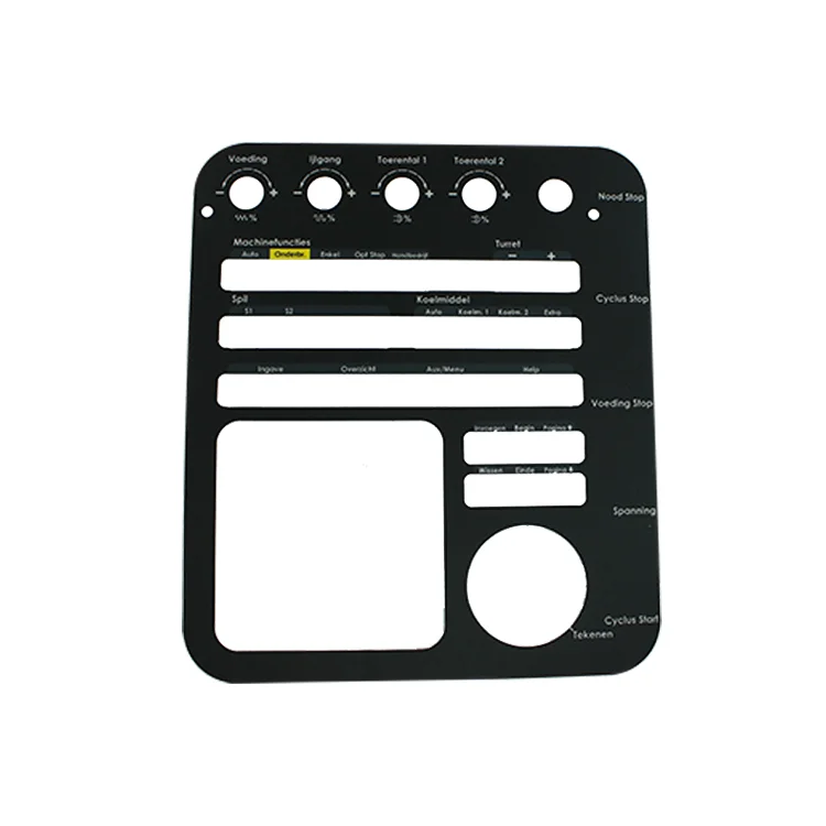 Custom Lexan Overlay Polycarbonate Sticker - Black Label