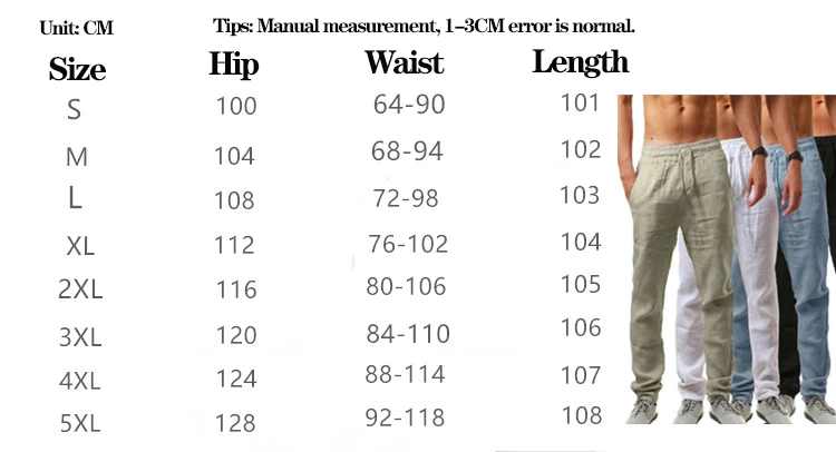 Wholesale Plus Size Men's Cotton Linen Pants Designs Summer Breathable Cotton Linen Trousers For ...