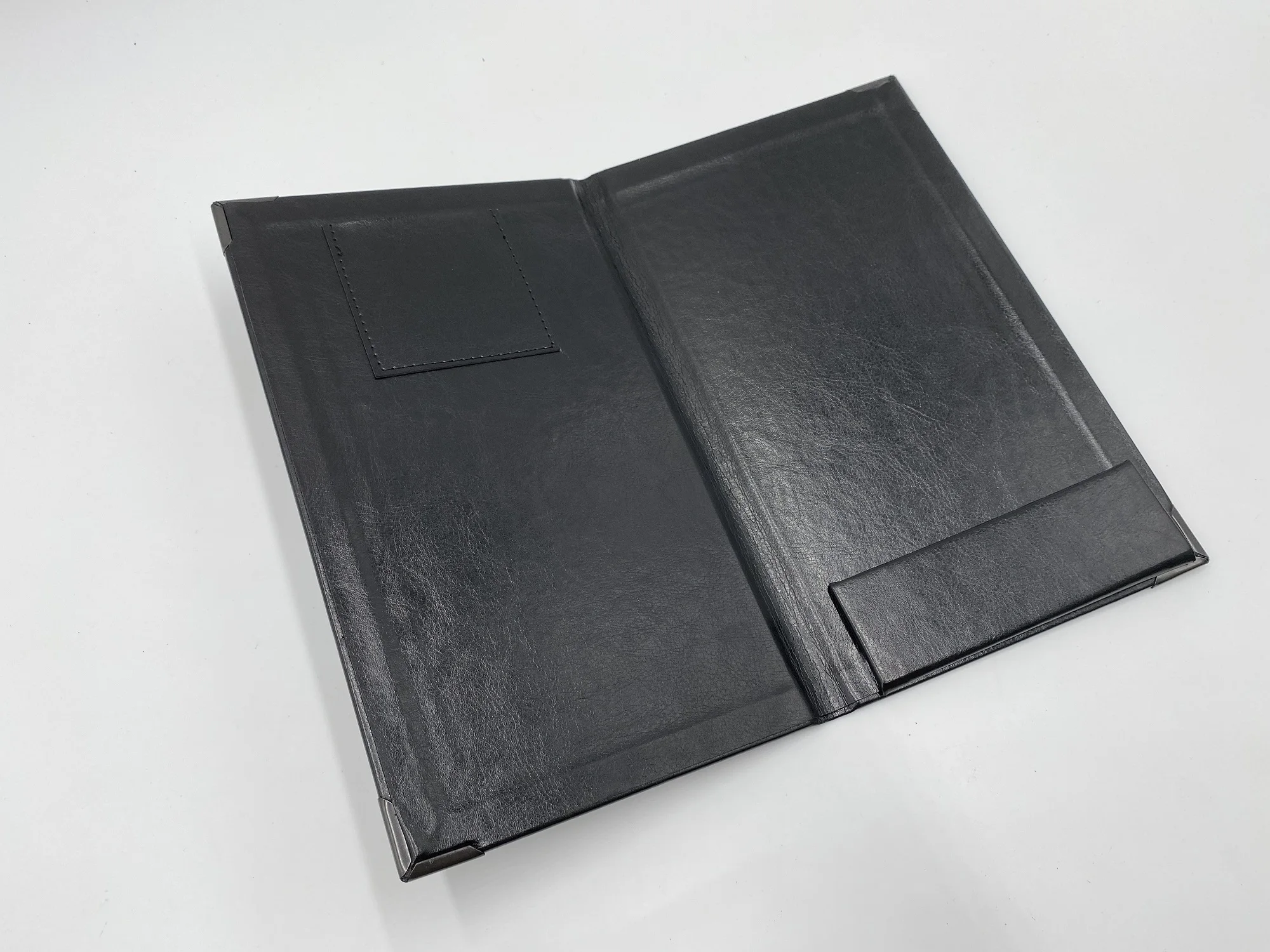 Customize Top Bottom Flap Single Side Leather Diploma Folder Menu Cover ...