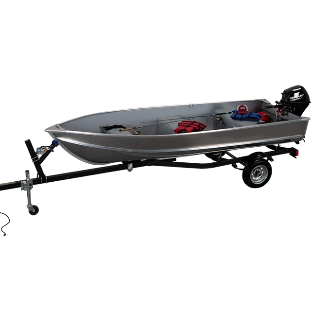 Ecocampor 14 Foot V-Hull Aluminum Fishing Boat - Durable, Lightweight ...