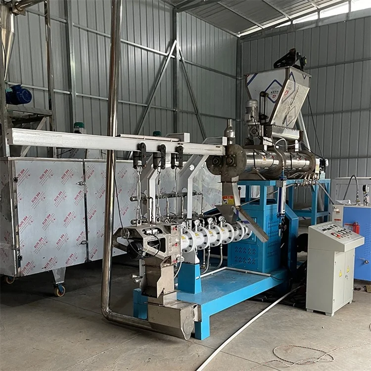 Small Catfish Floating Fish Feed Pellet Making Mill Extruder Machine ...