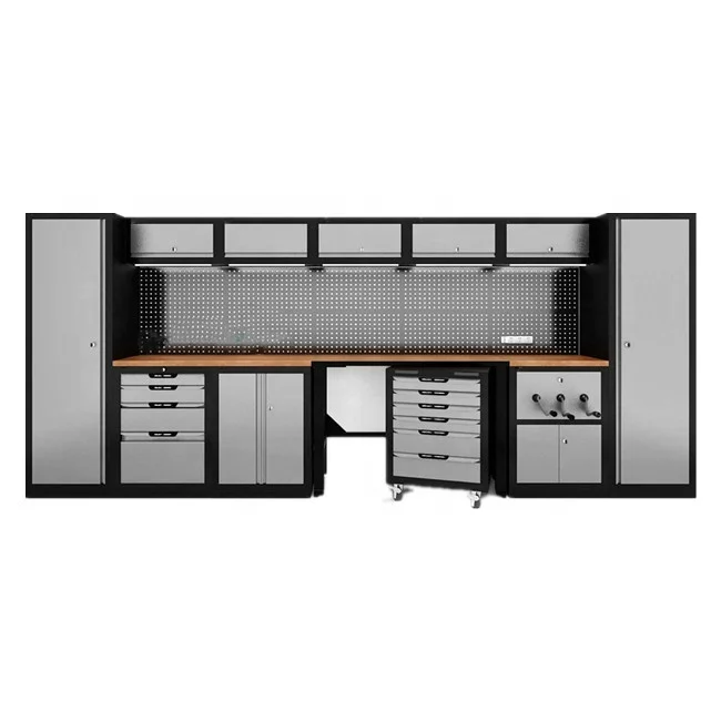 Corner Wall Modular Tool Cabinet System for Garage Mechanics