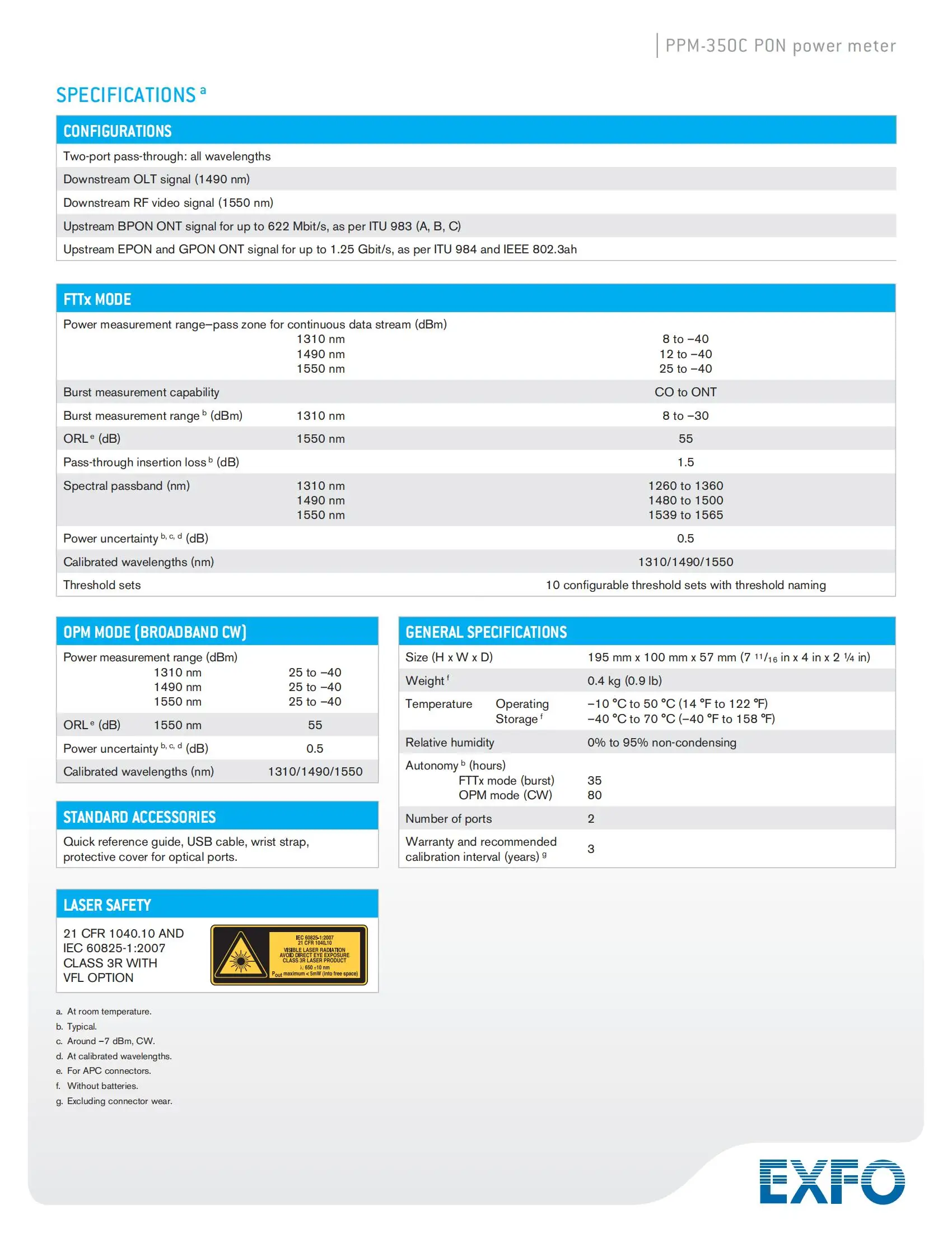 Exfo Ppm-350c Pon Power Meter Fiber Optical Power Tester - Buy Exfo Ppm ...