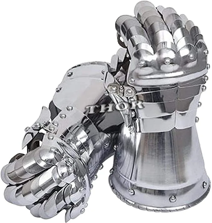 Medieval Gauntlets 18 - Gauge Steel Armor Gauntlets Steel Armor Pair ...