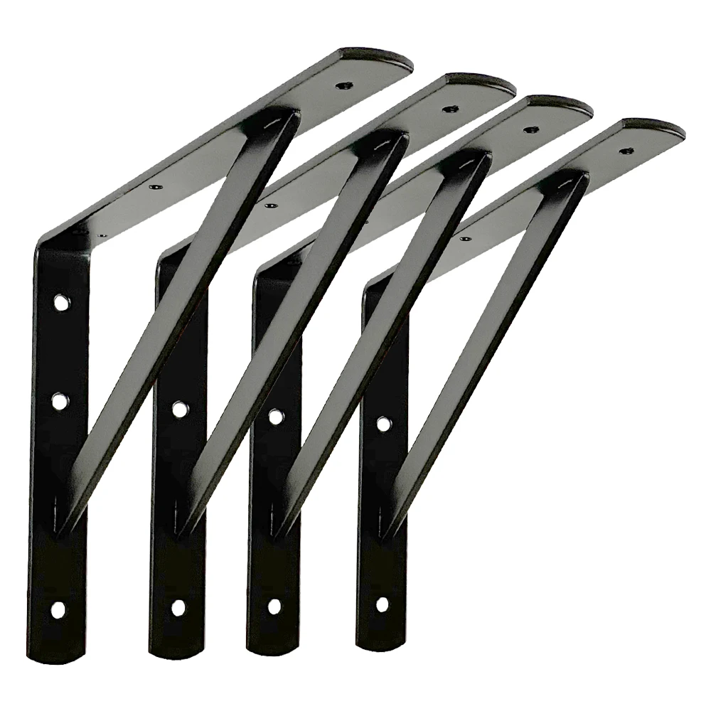 Small size heavy duty wall shelf bracket steel flat angle bracket ...