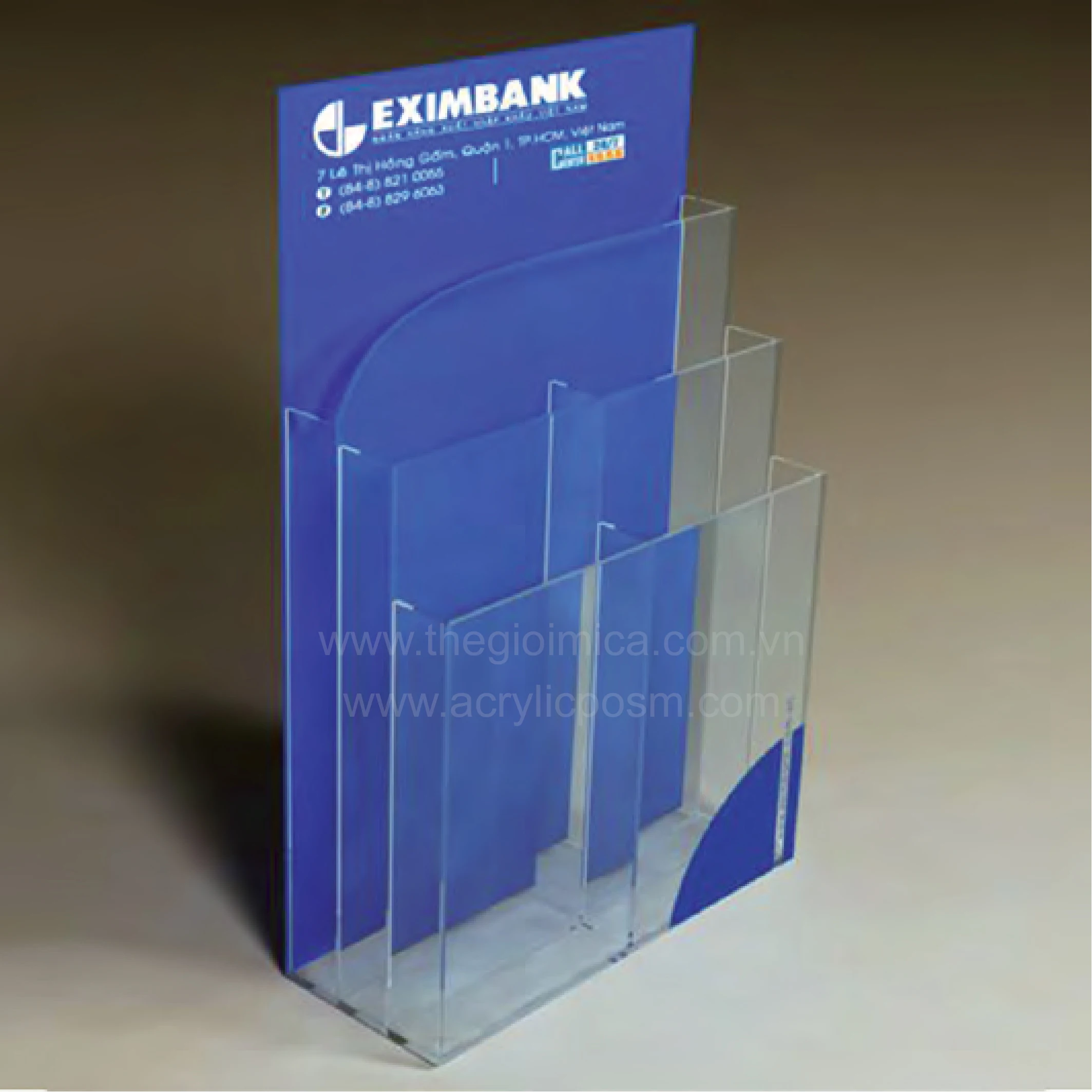 Acrylic Magazine Flyers Leaflet Holder - Transparent Display