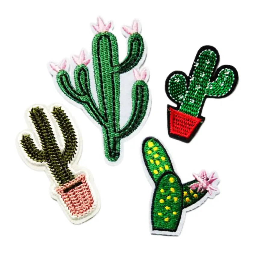 Customized Iron on Applique Succulent Embroidered Cactus Patch| Alibaba.com