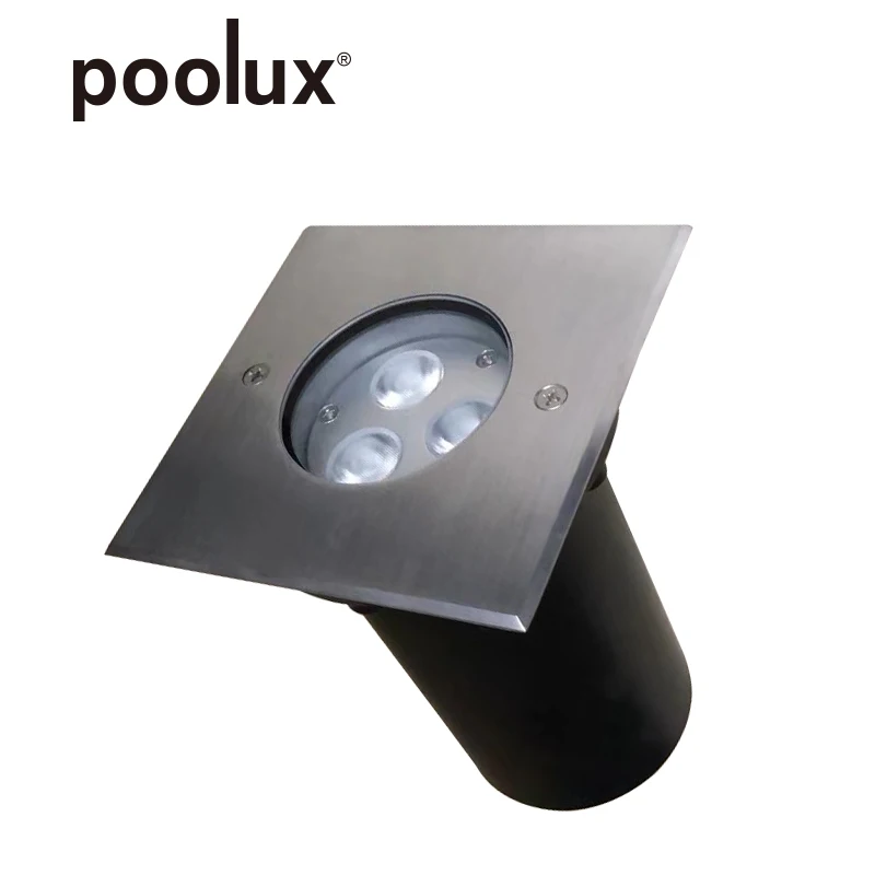 Square Rgb Led Inground Recessed Lights Stage Stairs Garden Light ...
