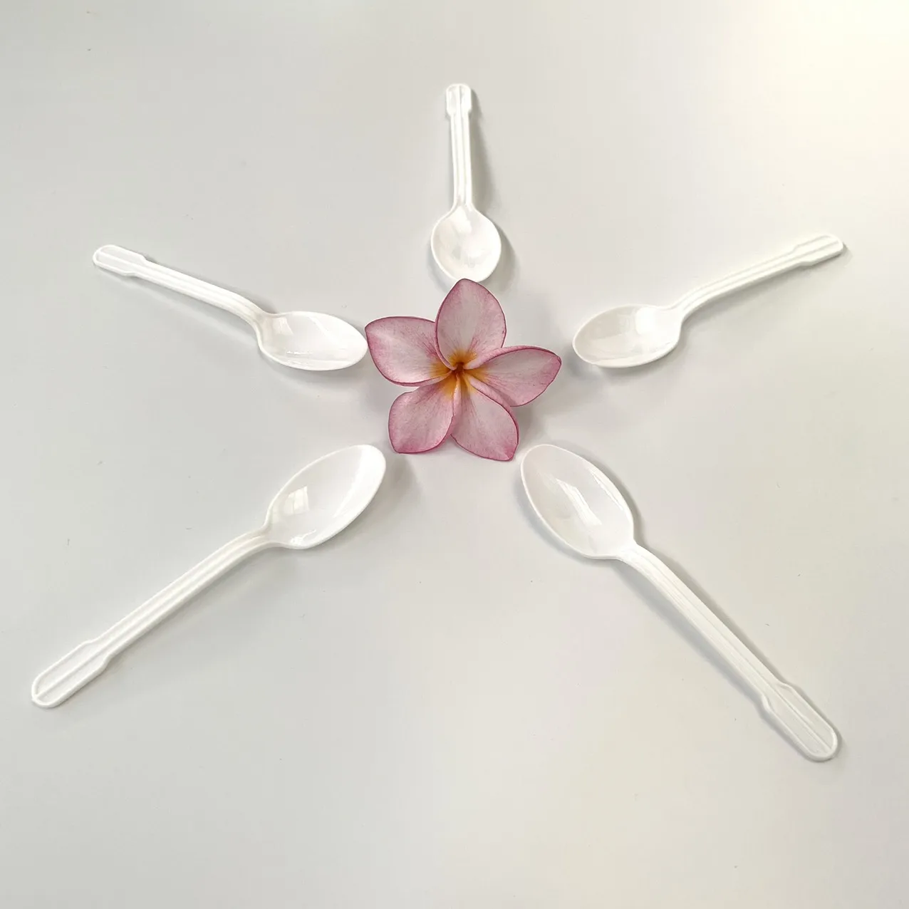 Disposable Small PP Plastic Spoon Yogurt Spoon Sampling Tasting Spoon ...