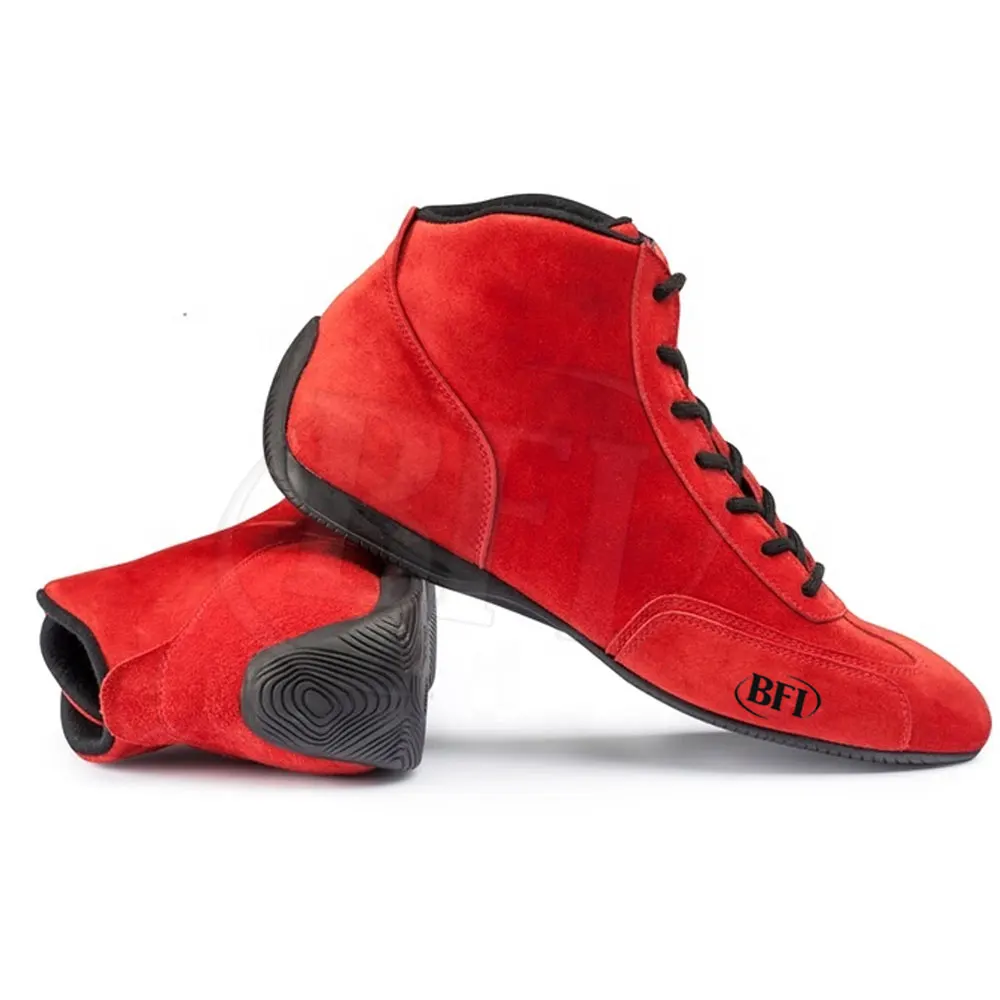 Blue Color Durable Men Go Kart Racing Shoes Leather Made Go Kart Racing ...