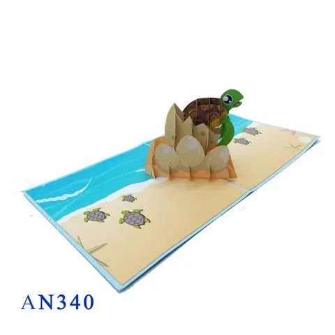 Handmade Baby Sea Turtle 3D Pop Card New Design Vietnam Gifts Crafts ...