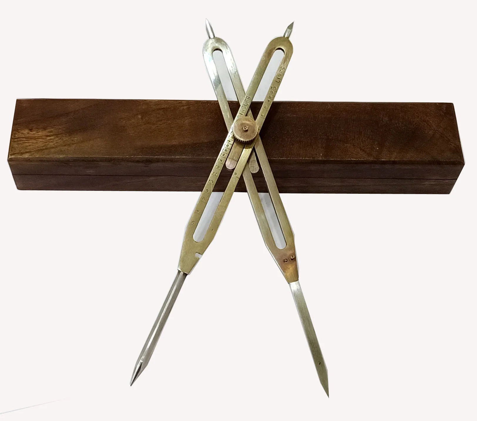 Proportional Divider Drawing Tool Professional Solid Brass With Wooden ...