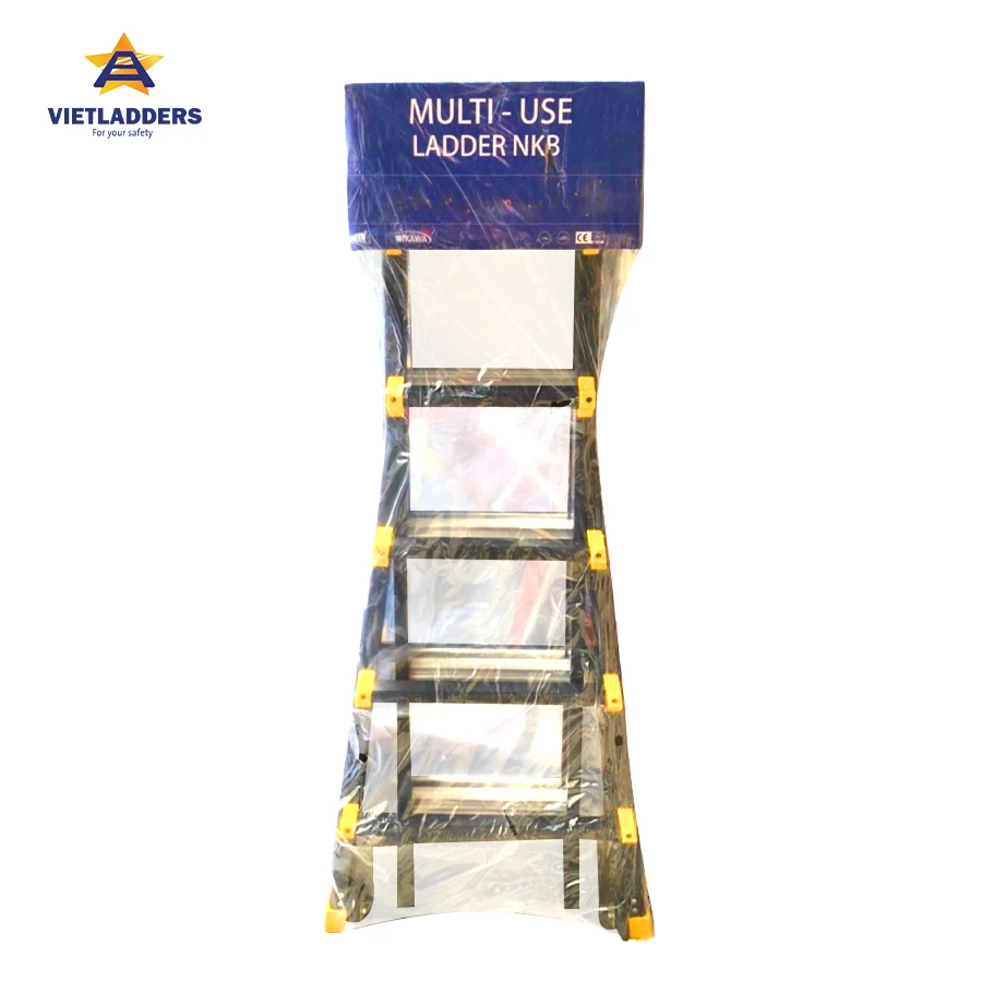 Multi-purpose 4x4 Multipurpose Aluminium Folding Ladder Extra Wheels ...