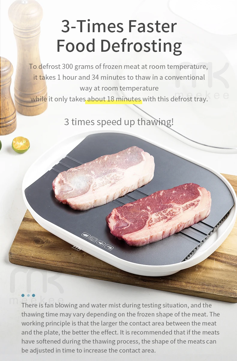 Aluminum Meat Defrosting Tray - Fast & Sustainable Thawing