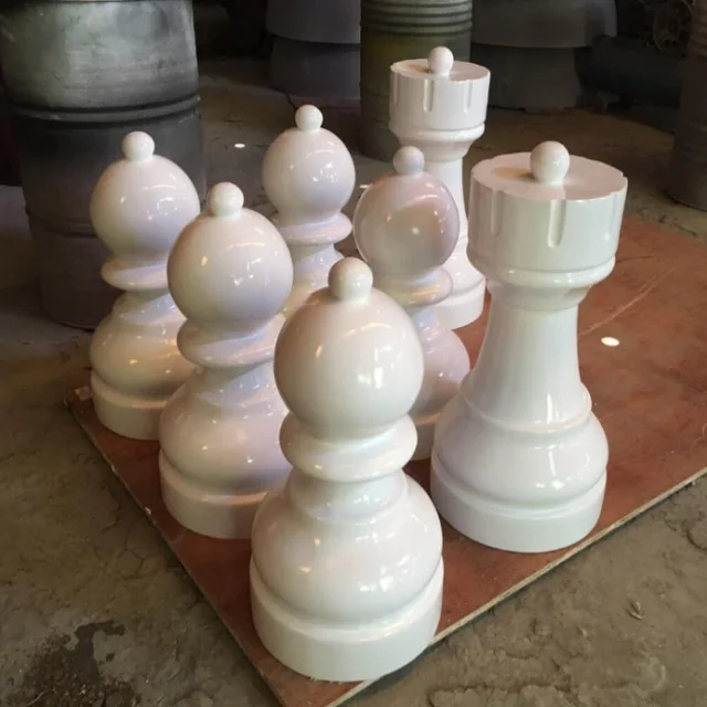 Giant Fiberglass Chess Set for Outdoor Games & Events - Decorative ...