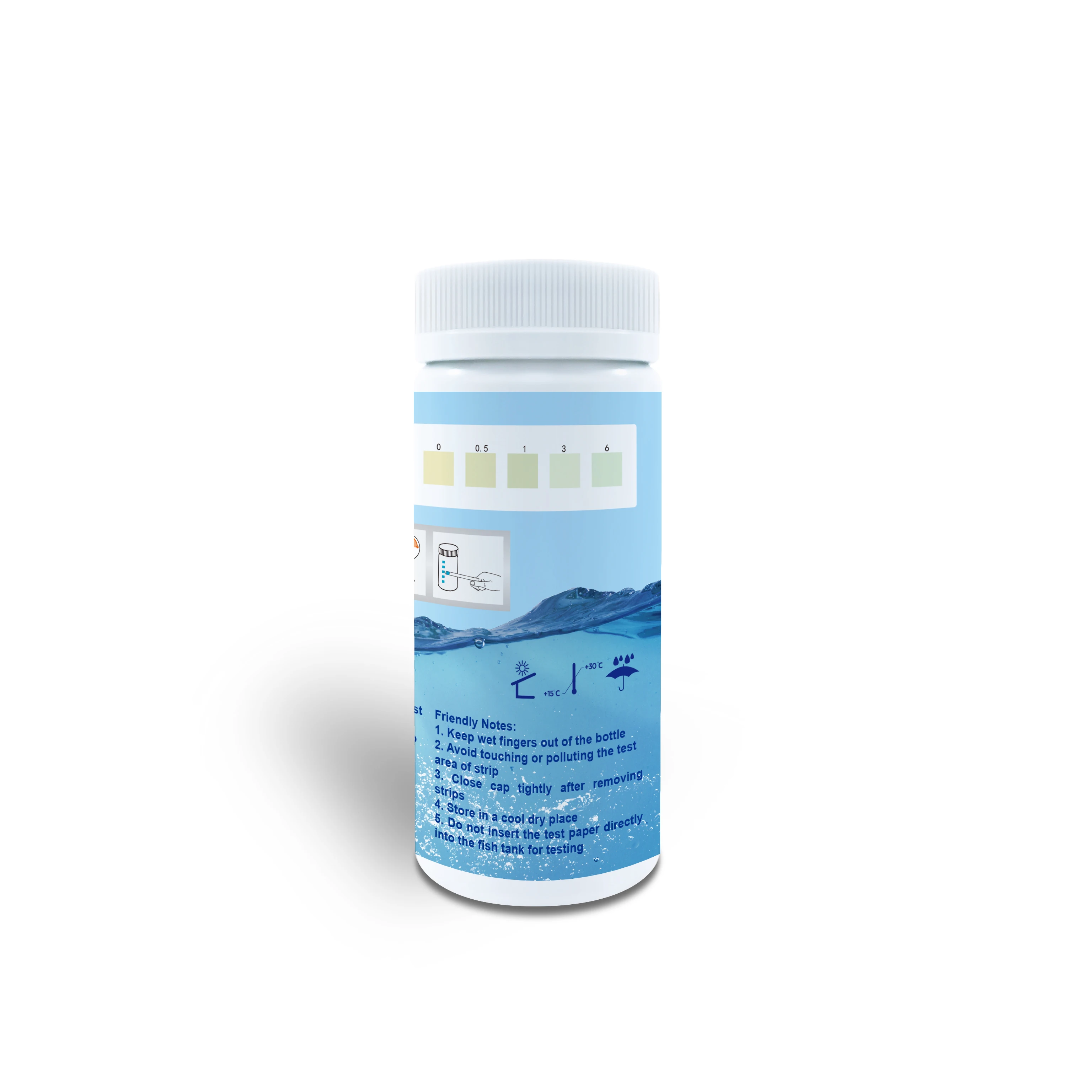 Merydi Ammonia Nitrogen test Strips for Aquarium or Fish Pond test ...
