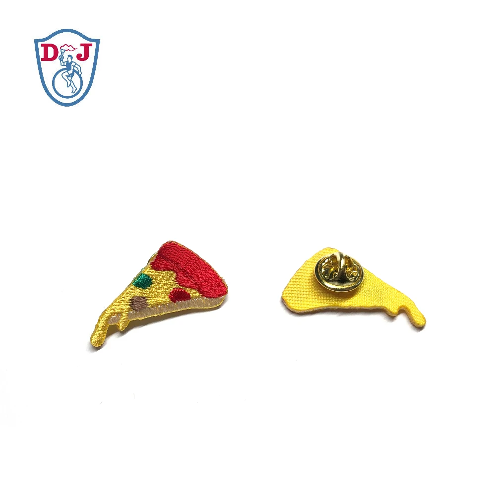 Pins Badges Pizza Embroidered Design Lapel Pins - Buy Pizza Patch ...
