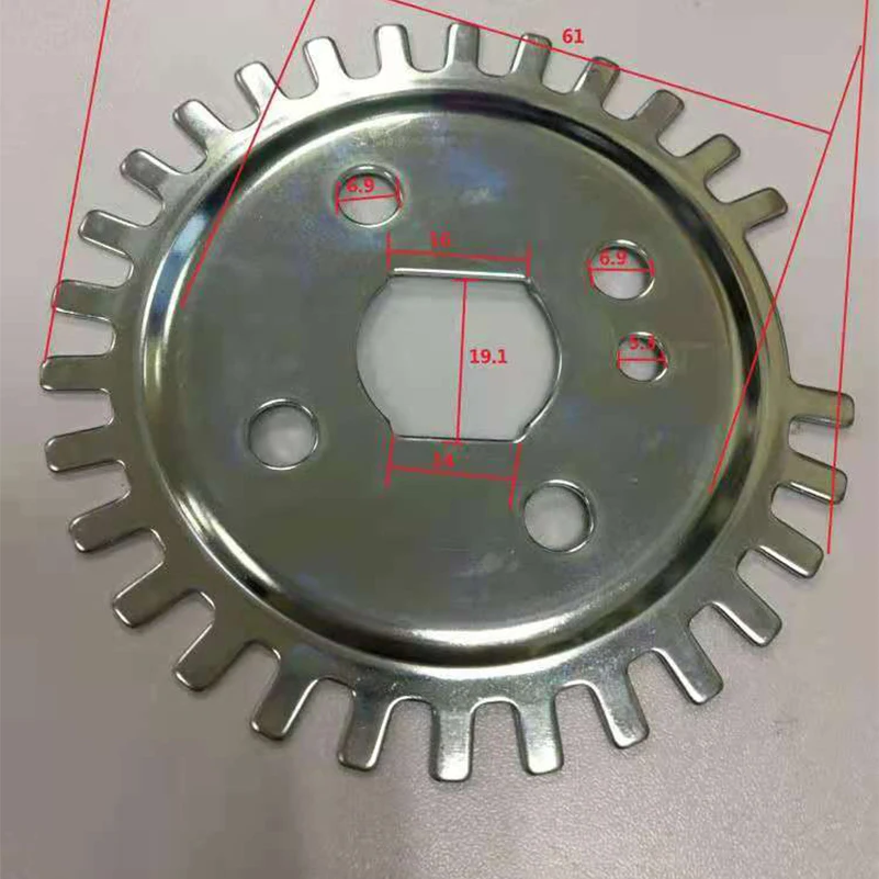 垫圈Carnkshaft齿轮叶片曲轴用于H-YUNDAI K-IA P-icanto A-toz i10 23141-02610 ...