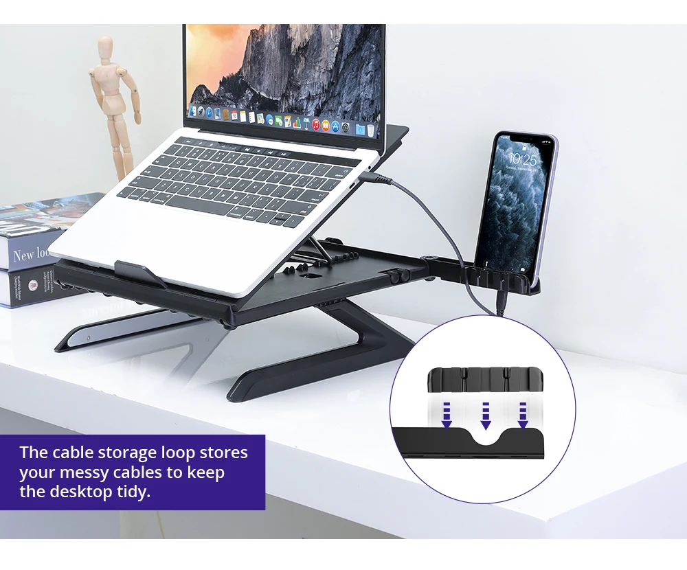 Tronsmart D07 Portable Laptop Stand - Adjustable & Lightweight