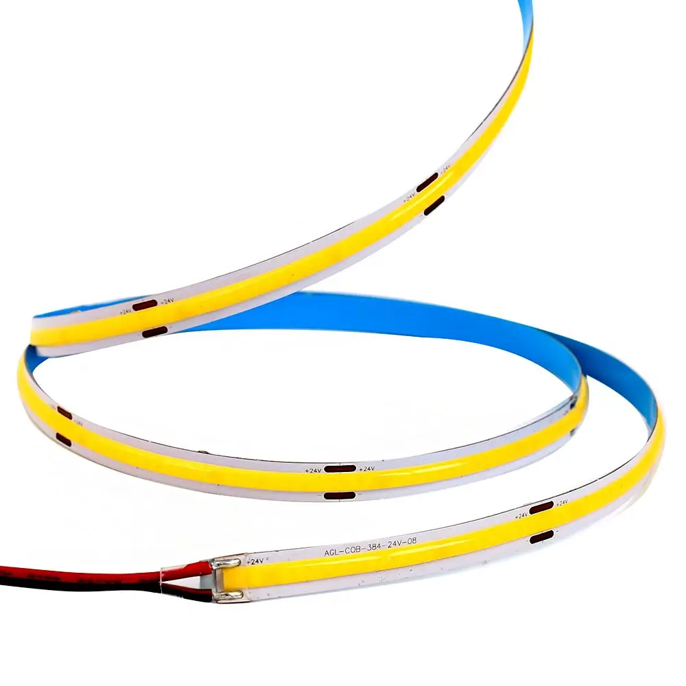 Adjustable Brightness Cob Led Strip 640leds/m Cct Cri90 Flexible Cob ...