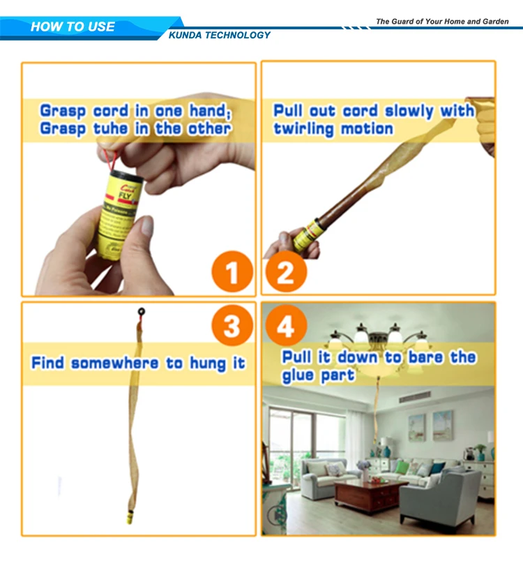 Effective Hanging Fly Ribbon Traps - Control Mosquitoes