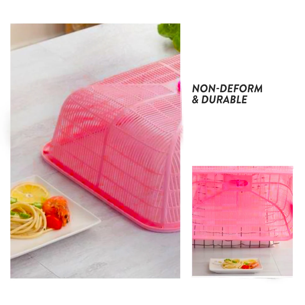 Elianware Reusable Rectangle Plastic Mesh Food Cover Tent Keeping Fresh ...